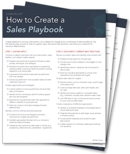 How to Build Your Sales Playbook