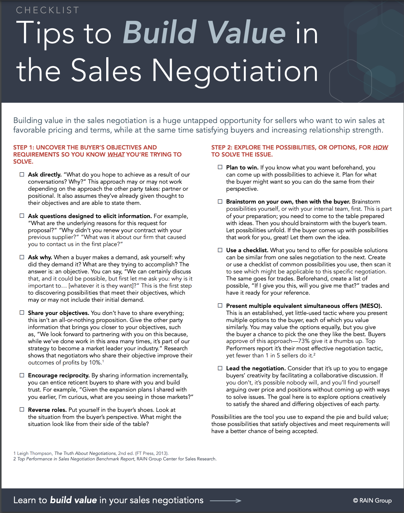 How to Build Value in Sales Negotiations [+Checklist]