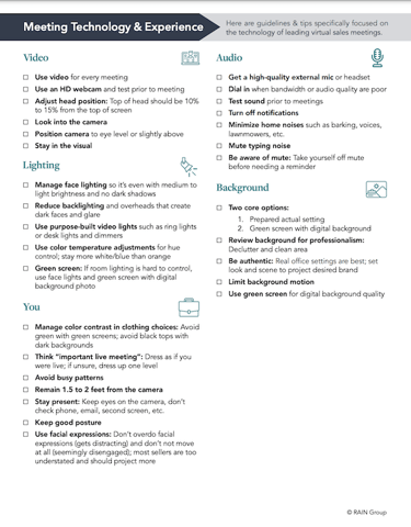 33 Tips to Look Professional in Your Virtual Meetings